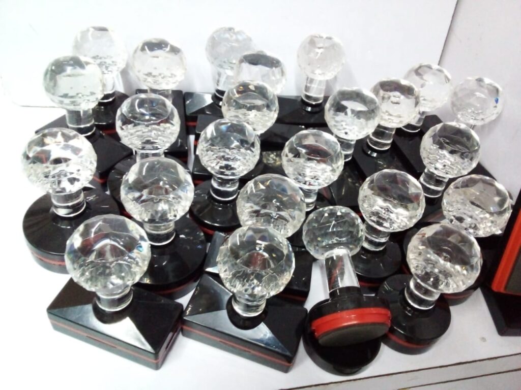 Crystal Pre-Ink Stamp Mount Holders (Pack of 50 Pieces) – Prabhat ...
